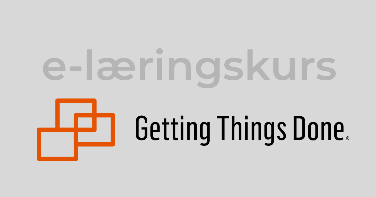Getting Things Done e-læring - Vital Learning Norge